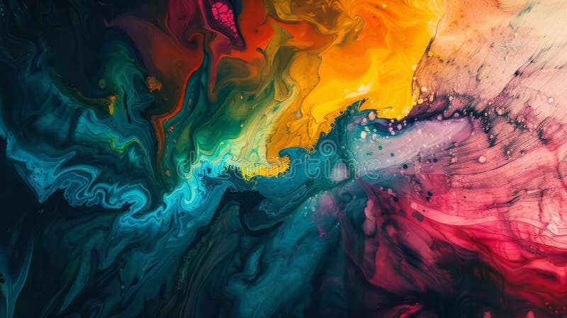 Abstract Colorful Ink Diffusion in Water Stock Photo - Image of liquid ...