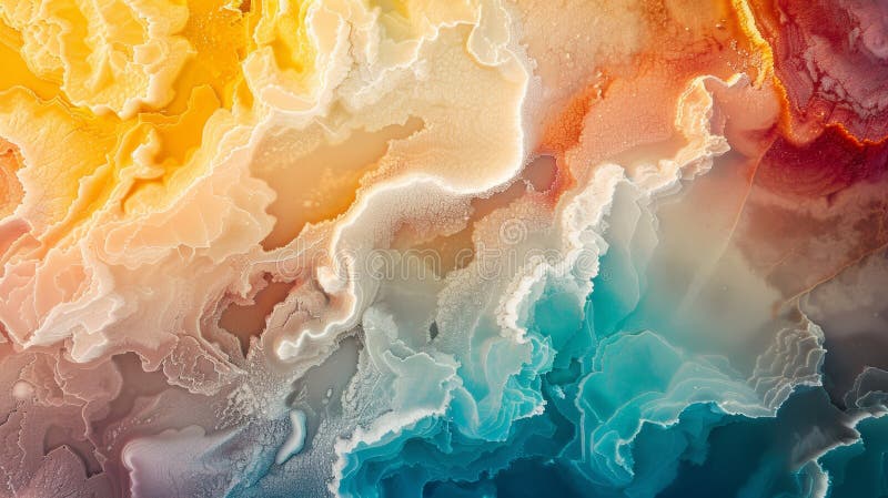 Abstract Colorful Ink Diffusion in Water Stock Image - Image of ...