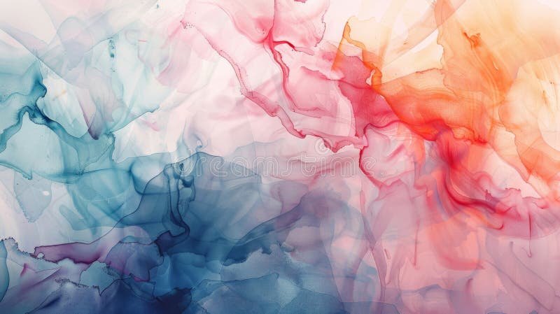 Abstract Colorful Ink Diffusion in Water Stock Image - Image of design ...