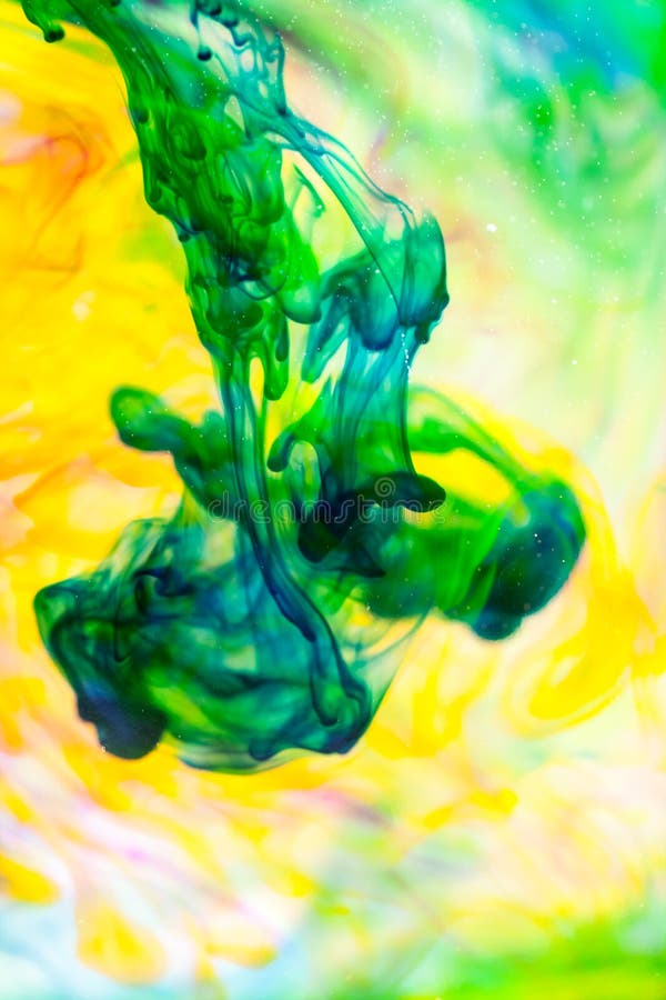 Abstract, Colorful Ink Shapes Stock Photo - Image of smoke, concept ...