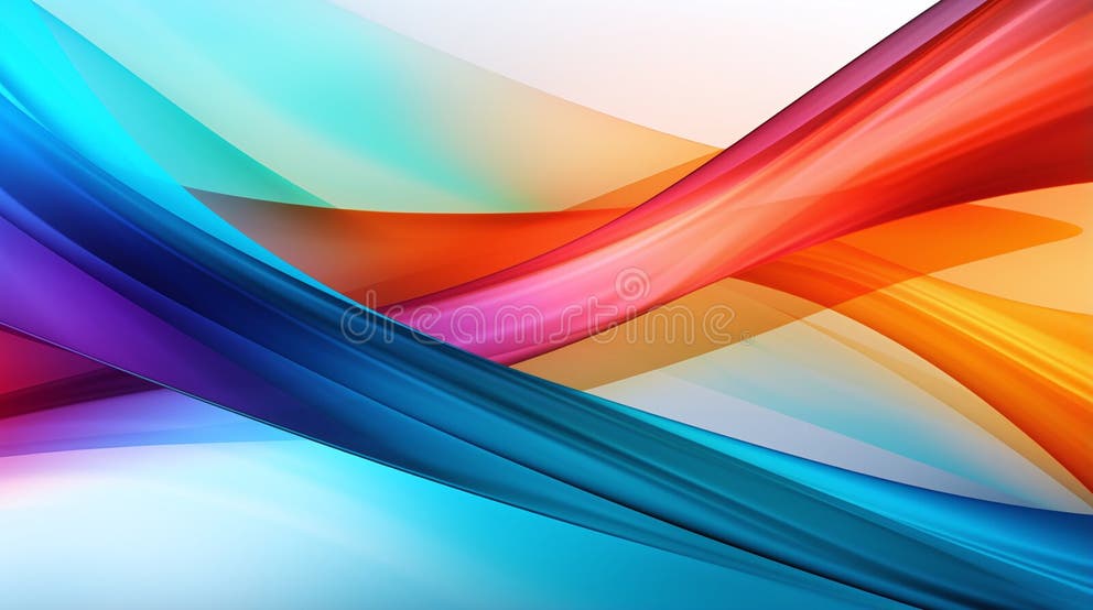Abstract Colorful Intersecting Lines Background Stock Illustration ...