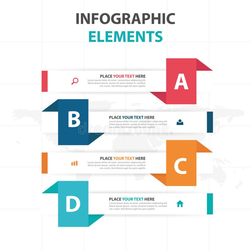 Abstract Colorful Label Business Infographics Elements, Presentation ...