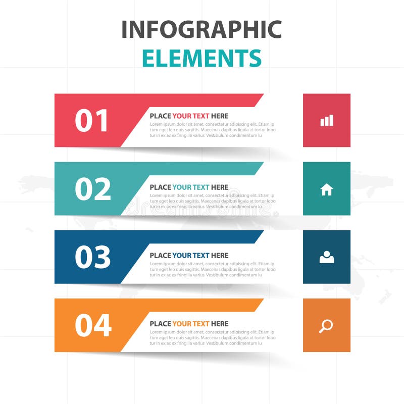 Abstract Colorful Label Business Infographics Elements, Presentation ...