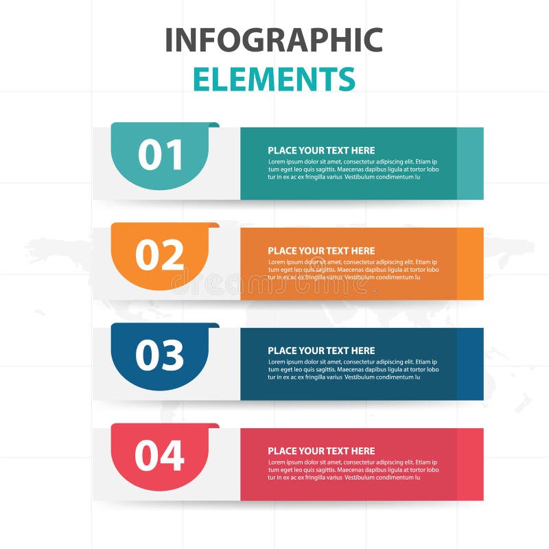 Abstract Colorful Label Business Infographics Elements, Presentation ...