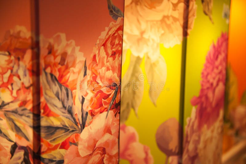 Abstract colorful lantern stock image. Image of theme - 86334333