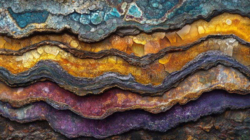 Abstract Colorful Layered Texture Background Stock Illustration ...