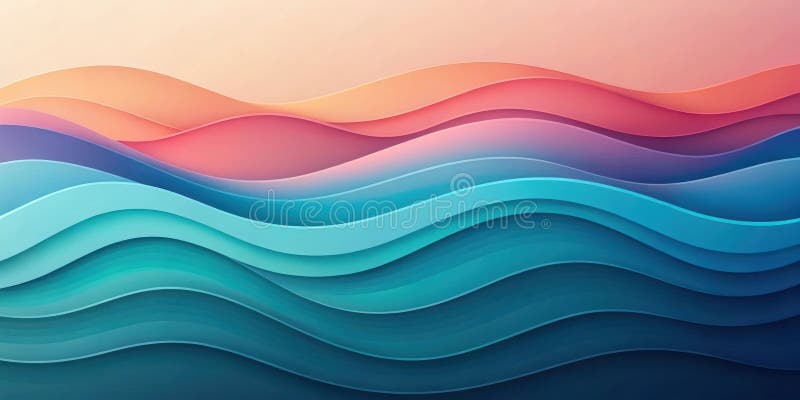 Abstract Colorful Layered Wave Background Design for Website or ...
