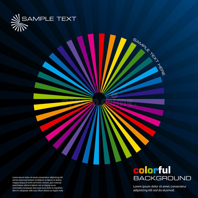 Abstract Colorful Layout. Vector. Stock Vector - Illustration of dark ...