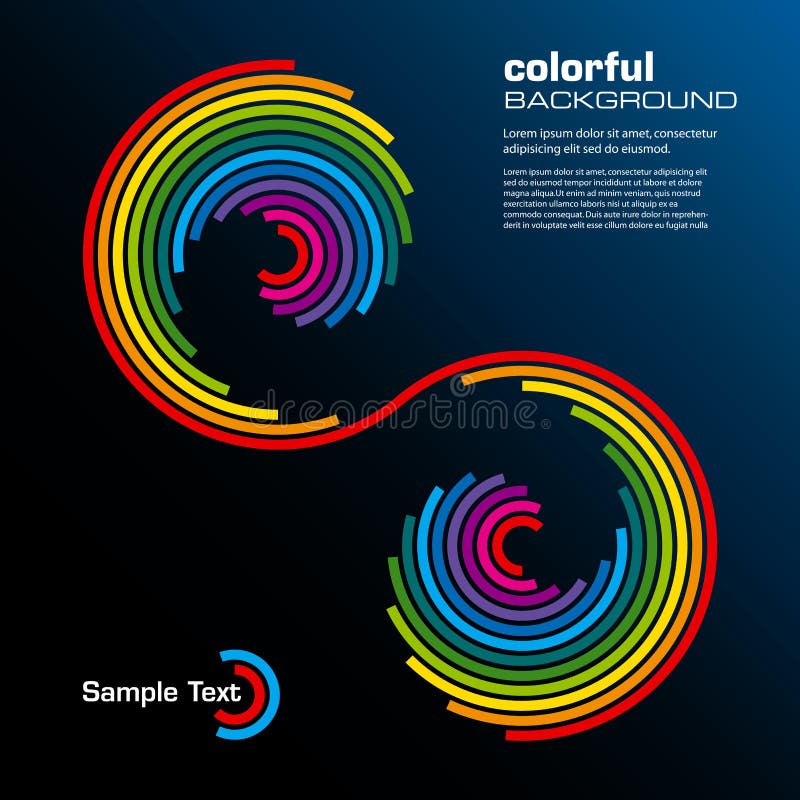 Abstract Colorful Layout. Vector. Stock Vector - Illustration of dark ...