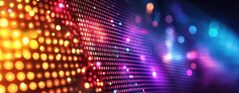 Abstract Colorful LED Light Background Stock Illustration ...