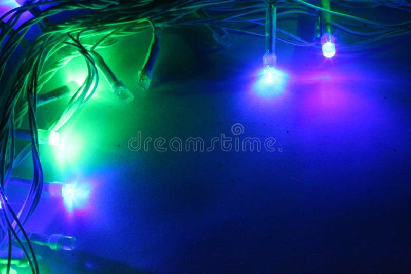 Abstract Colorful Led Lights Background. Stock Image - Image of ...