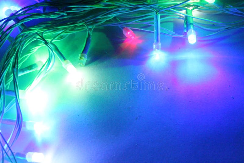 Abstract Colorful Led Lights Background. Stock Photo - Image of ...
