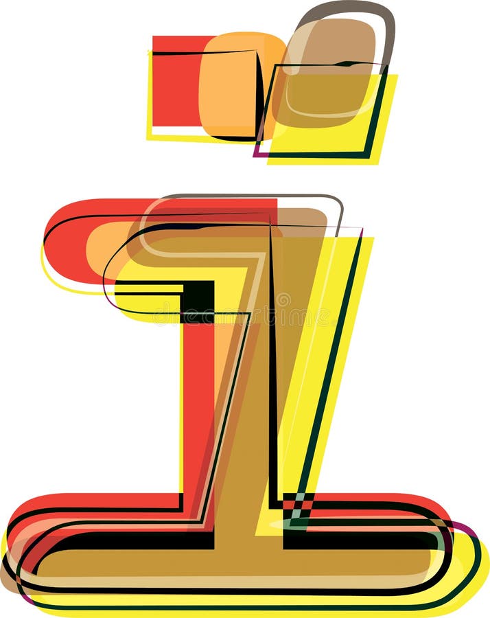 Abstract Colorful Letter i stock vector. Illustration of monogram ...
