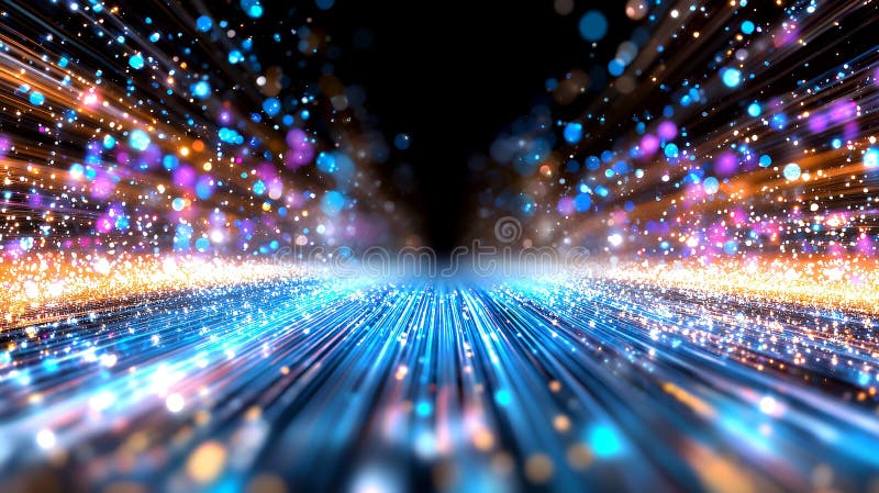 Abstract Colorful Light Explosion Background Stock Illustration ...