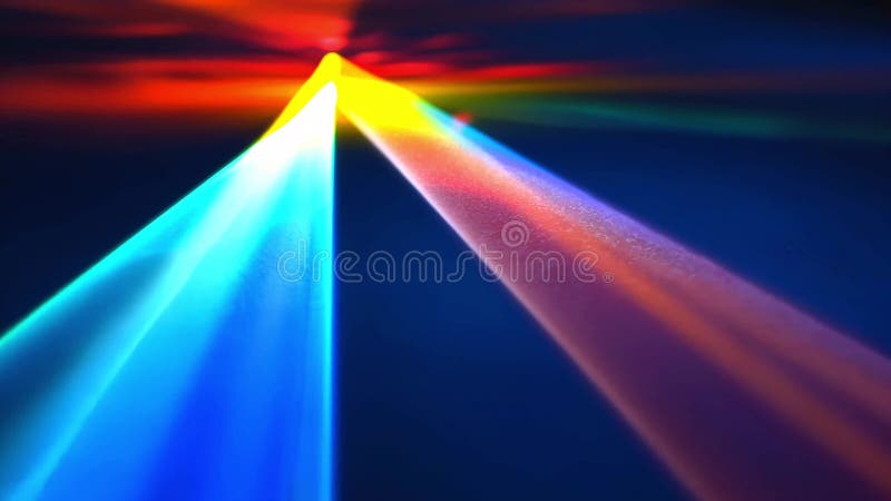 Abstract Colorful Light Rays in Dark Background Highlighting Spectrum ...