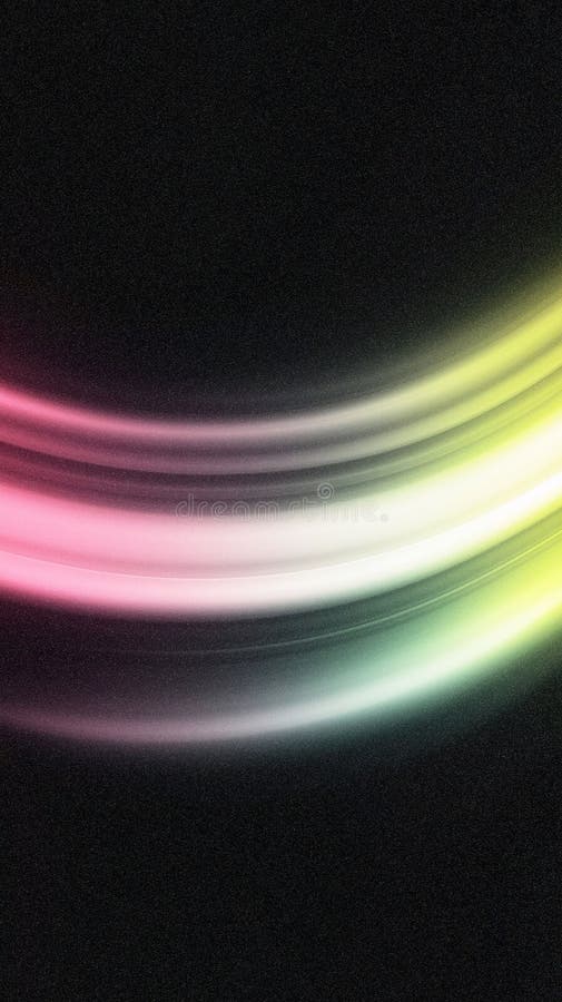 Abstract Colorful Light Streaks on Black Background Stock Image - Image ...