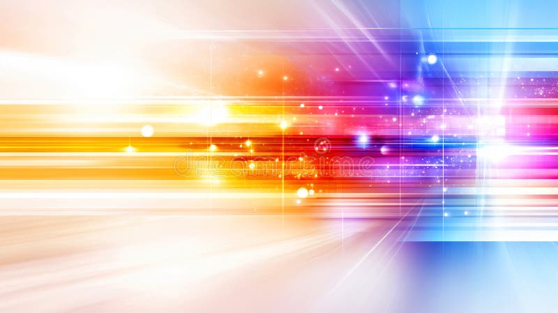 Abstract Colorful Light Streaks and Sparkles in Motion: a Dynamic ...