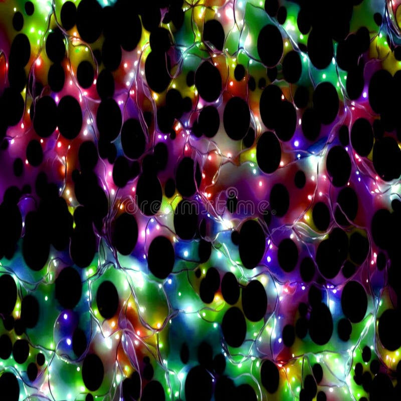 Abstract Colorful Lights and Bubbles: a Dazzling Visual Symphony Stock ...