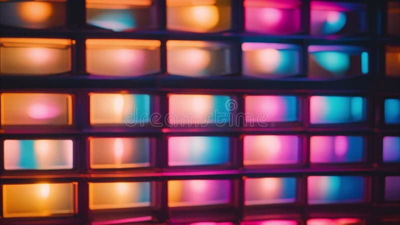 Abstract Colorful Lights in a Grid Pattern Stock Footage - Video of ...