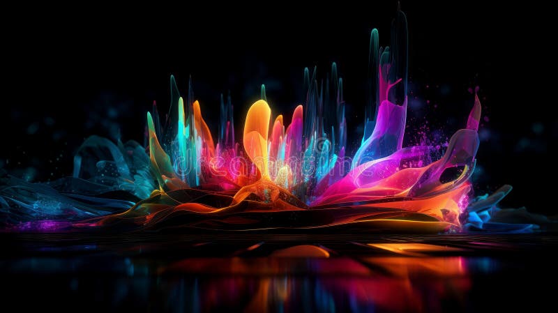 The Abstract Colorful Line Texture Background. Ai Generated Stock ...