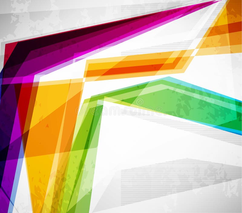 Colorful Vector Arrows and Lines Abstract Backgrou Stock Vector ...