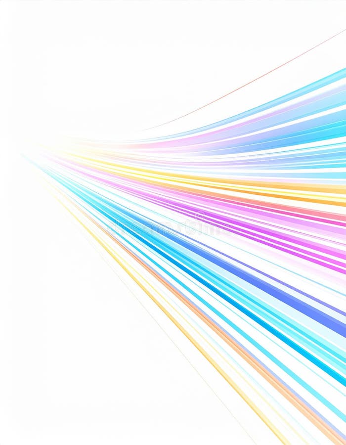 Abstract Colorful Lines Background Pastel Rainbow Design Stock ...