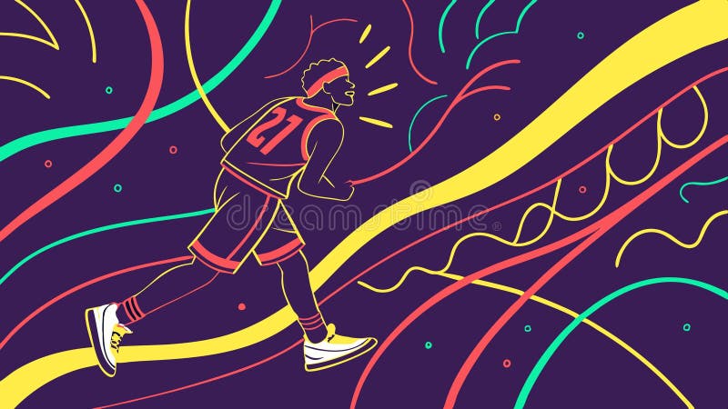 Abstract Colorful Lines with Figure, Modern Design and Dynamic ...