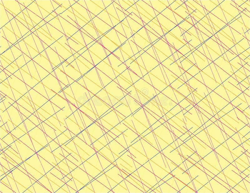 Abstract Colorful Lines Overlapping Art Yellow Background Stock ...