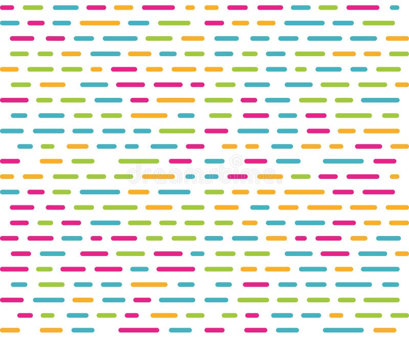 Abstract Colorful Dashed Lines Pattern. Seamless Vector Background ...