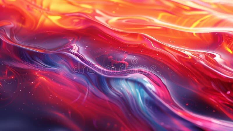 Abstract Colorful Liquid Flow Background Stock Image - Image of ...
