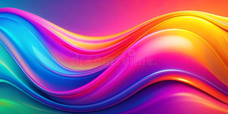 Abstract Colorful Liquid Gradient Background AI-Generated Content Stock ...