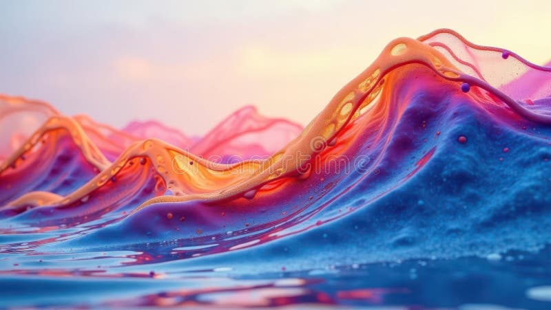 Abstract Colorful Liquid Mountains Stock Illustrations – 1,334 Abstract ...