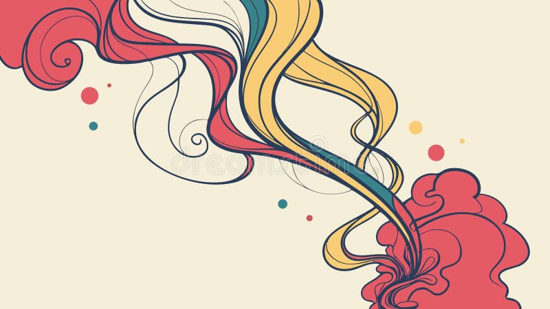 Abstract Colorful Liquid Pouring, Creativity and Flow, Vector Design ...