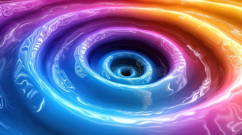 Abstract Colorful Liquid Swirls Stock Illustration - Illustration of ...