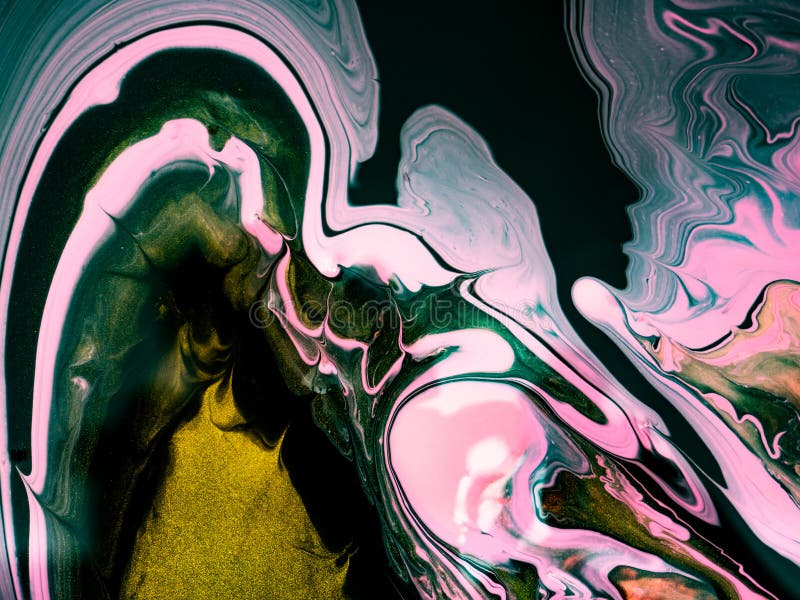 Abstract Colorful Marble Forms for Creative Designs Made with Liquid ...