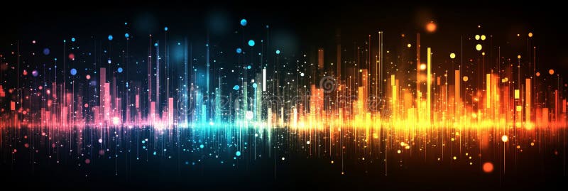 Abstract Colorful Marketing and Advertising Chart Background, Soft Blur ...