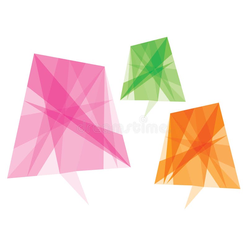 Abstract Colorful Message Bubble Stock Stock Vector - Illustration of ...