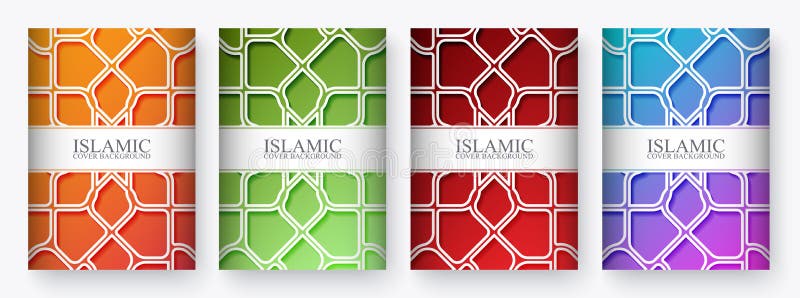 Abstract Colorful Minimal Covers Pattern Design Stock Vector ...