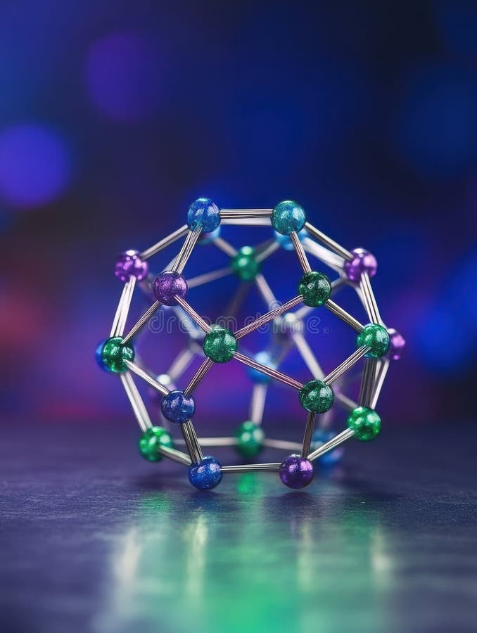 Shiny Blue Molecular Structure Model Stock Illustrations – 1,231 Shiny ...