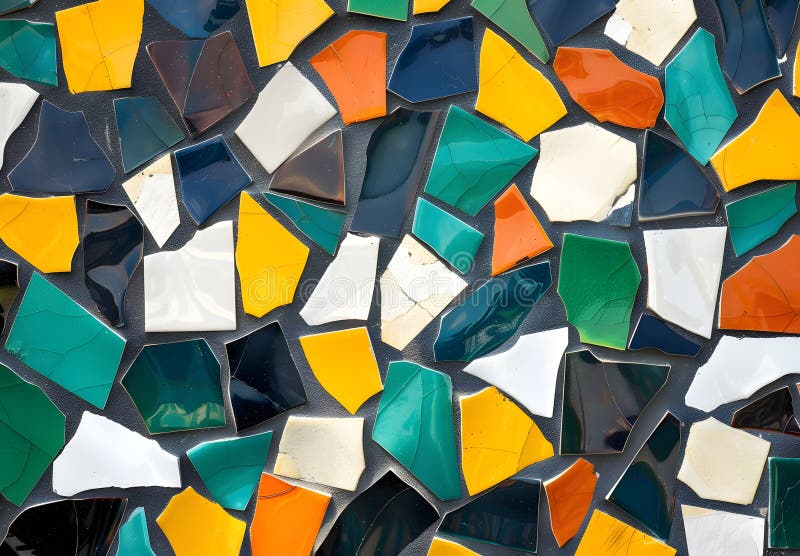 Abstract Colorful Mosaic Tile Pattern Stock Illustration - Illustration ...