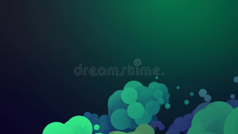 Abstract Colorful Motion Background with Green Moving Circles Stock ...