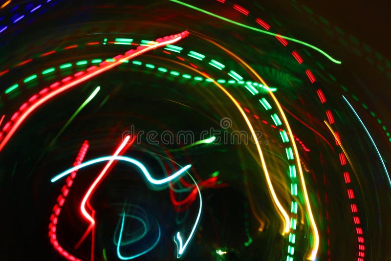 Abstract Colorful Motion Lights Background Stock Photo - Image of bulbs ...