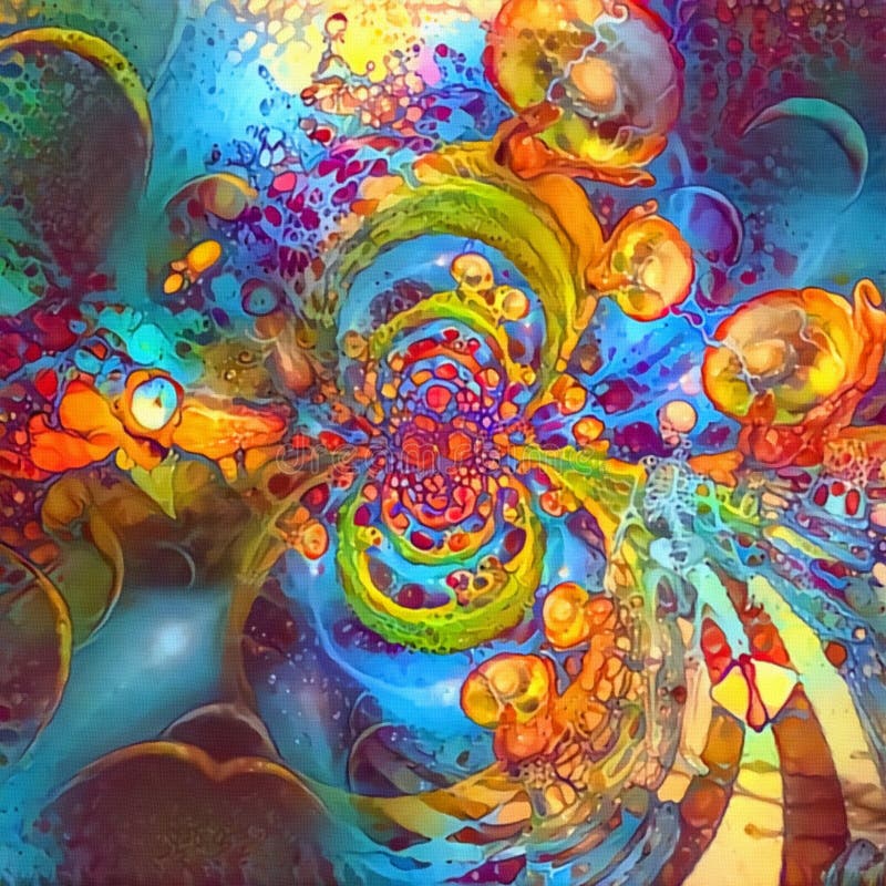 Abstract Colorful Multiverse Stock Illustration - Illustration of ...