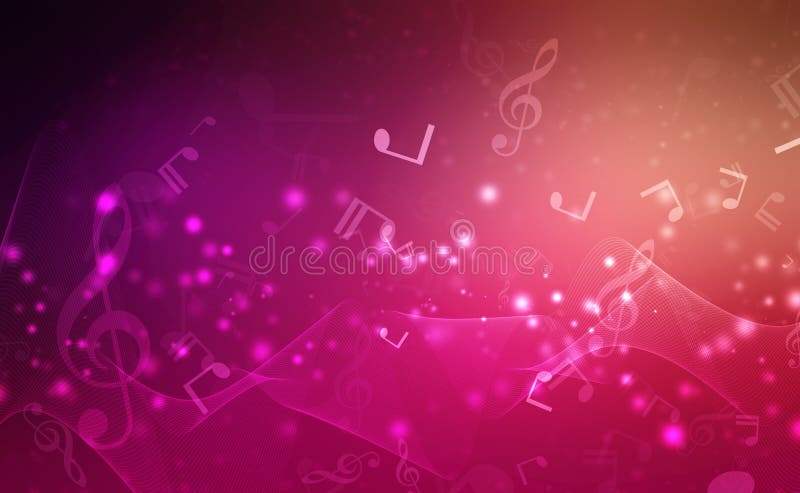 Music Party Background, Abstract Colorful Music Background with Notes ...