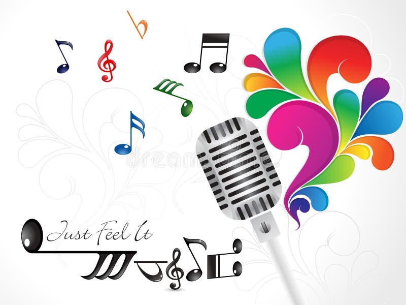 Abstract Colorful Musical Mic Stock Vector - Illustration of electrical ...