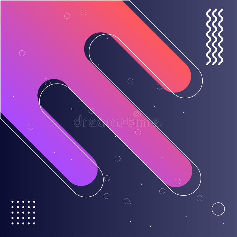 Abstract Colorful Mustard Rounded Lines Halftone Transition. Vector ...