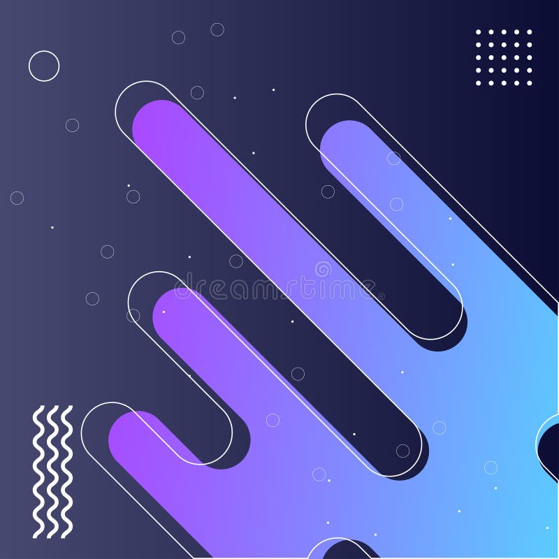 Abstract Colorful Mustard Rounded Lines Halftone Transition. Vector ...