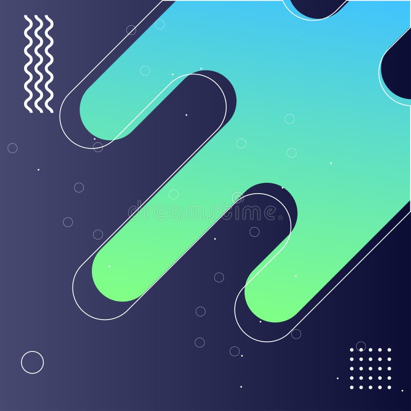 Abstract Colorful Mustard Rounded Lines Halftone Transition. Vector ...