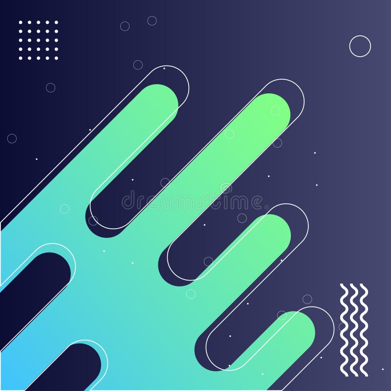 Abstract Colorful Mustard Rounded Lines Halftone Transition. Vector ...