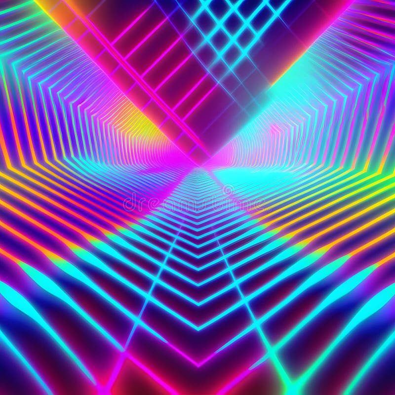 Abstract Colorful Neon Lines Background, Neural Network Generated Art ... Abstract Colorful Neon Lines Background, Neural Network Generated Art ...